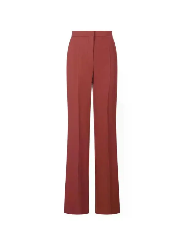 Max Mara Side-stripe Tailored Trousers - Red