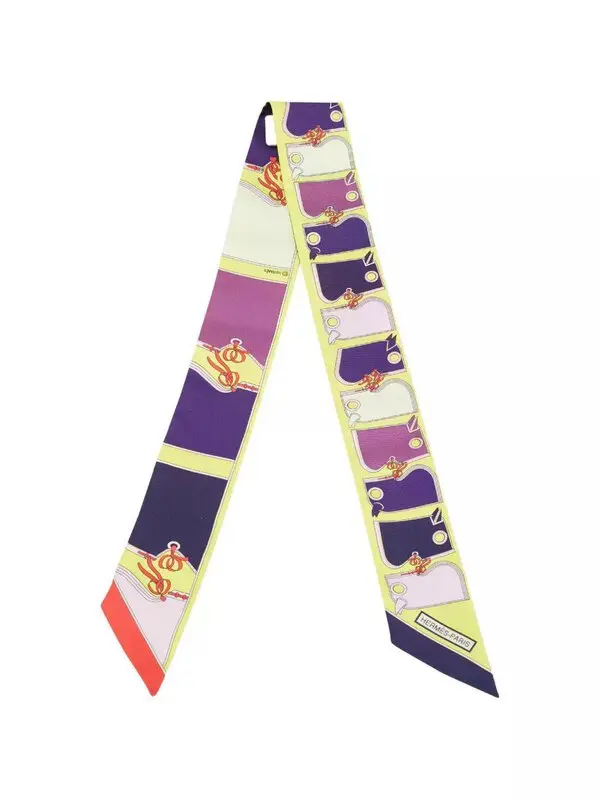 Hermès Camails Twilly Scarf - Yellow