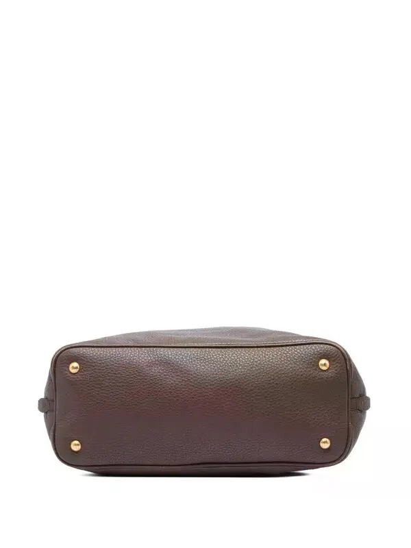 Prada 2013-2026 Vitello Daino Side Zip Open Convertible Tote Satchel