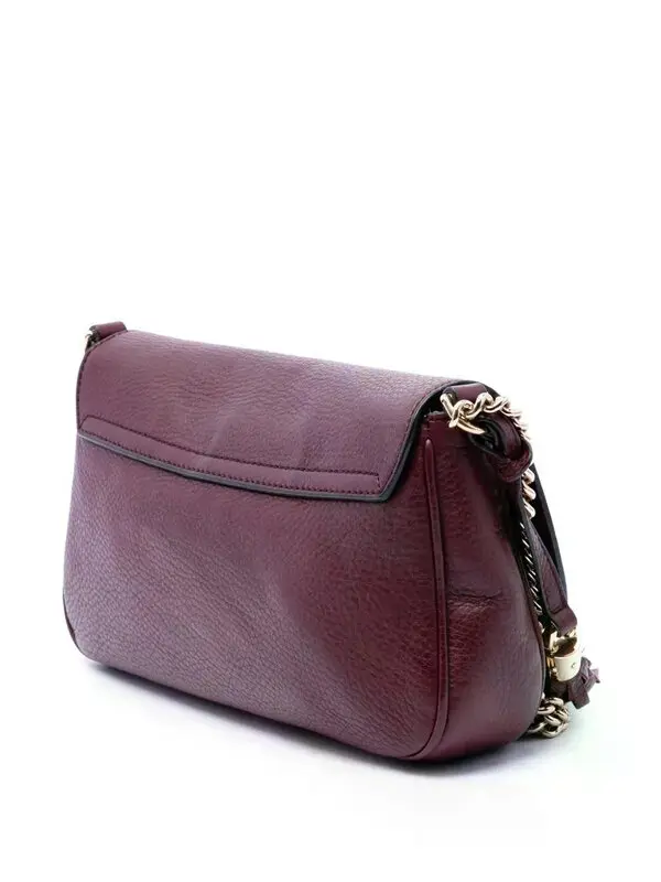 Gucci Soho Chain Flap Crossbody Bag - Red