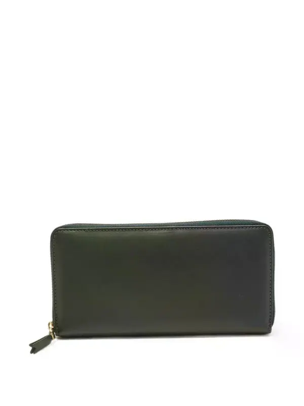 Comme Des Garçons Zip-around Leather Wallet - Green