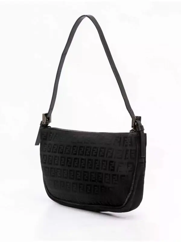 Fendi 20th Century Zucchino Canvas Pochette Shoulder Bag