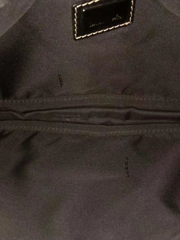Fendi 20th Century Zucchino Canvas Pochette Shoulder Bag