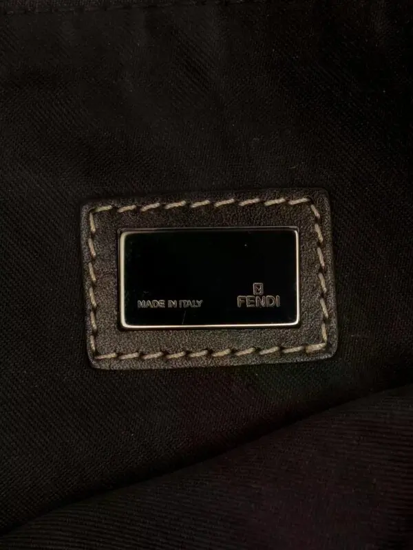 Fendi 20th Century Zucchino Canvas Pochette Shoulder Bag