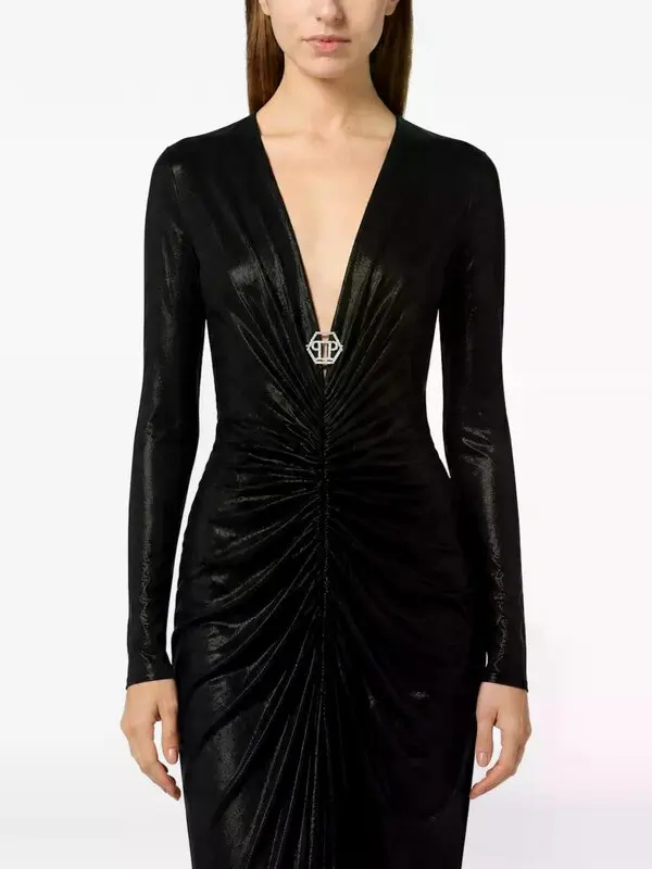 Philipp Plein Shiny Long Dress