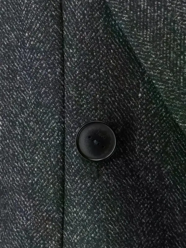 HEVO Martina Franca Double-breasted Peak-lapels Coat