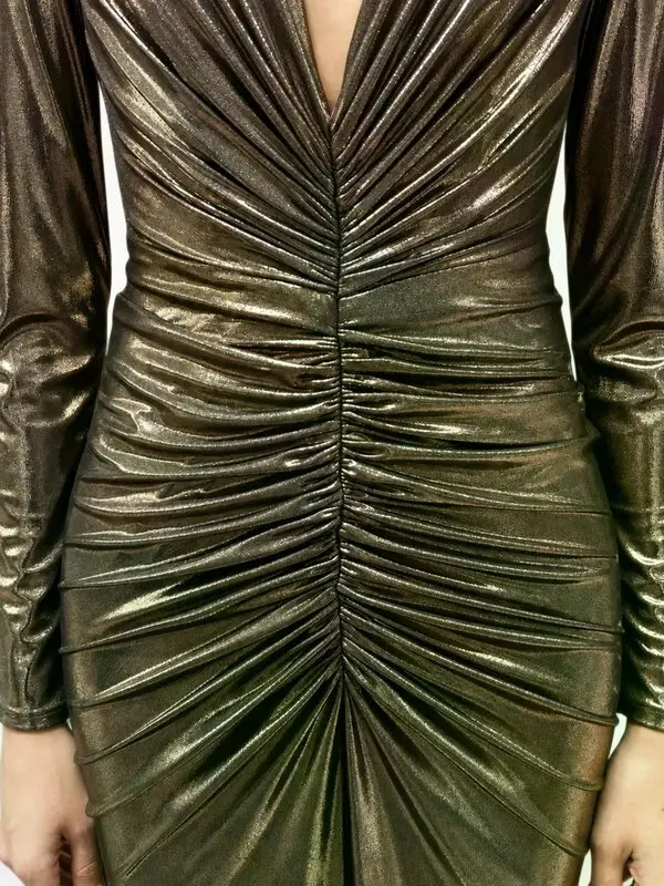 Philipp Plein Long Metallic Gown