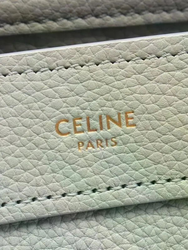 Celine 2020 Nano Leather Luggage Tote Satchel