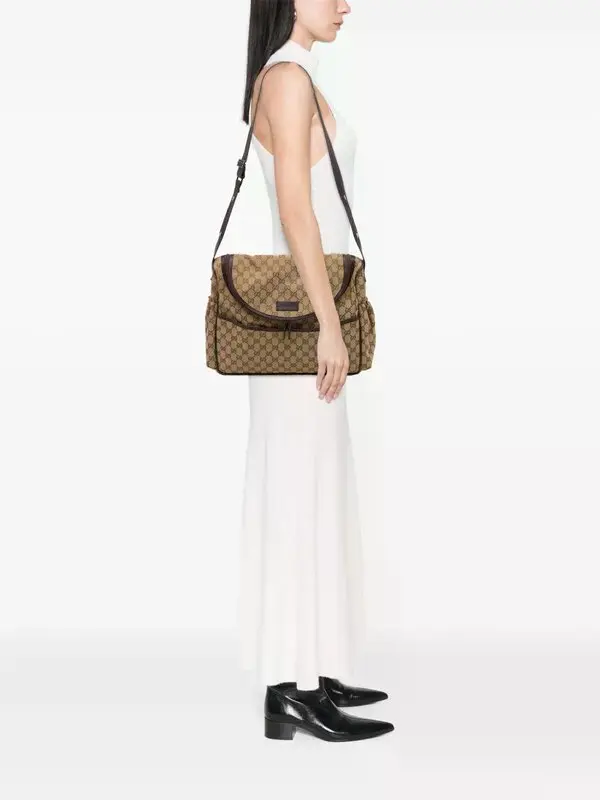 Gucci Gg Canvas Diaper Bag Crossbody