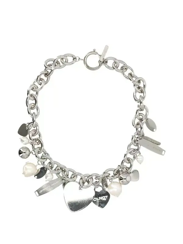 JUSTINE CLENQUET Britt Charm Necklace - Silver