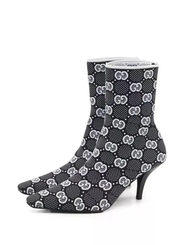 Gucci Gg Knit Ankle Boots