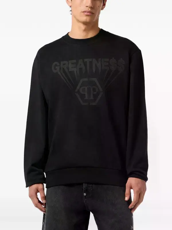 Philipp Plein Printed Fleece Sweatshirt
