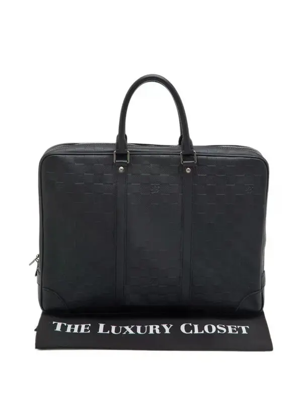 LOUIS VUITTON 2012 Document Business Damier Infini Leather Laptop Bag