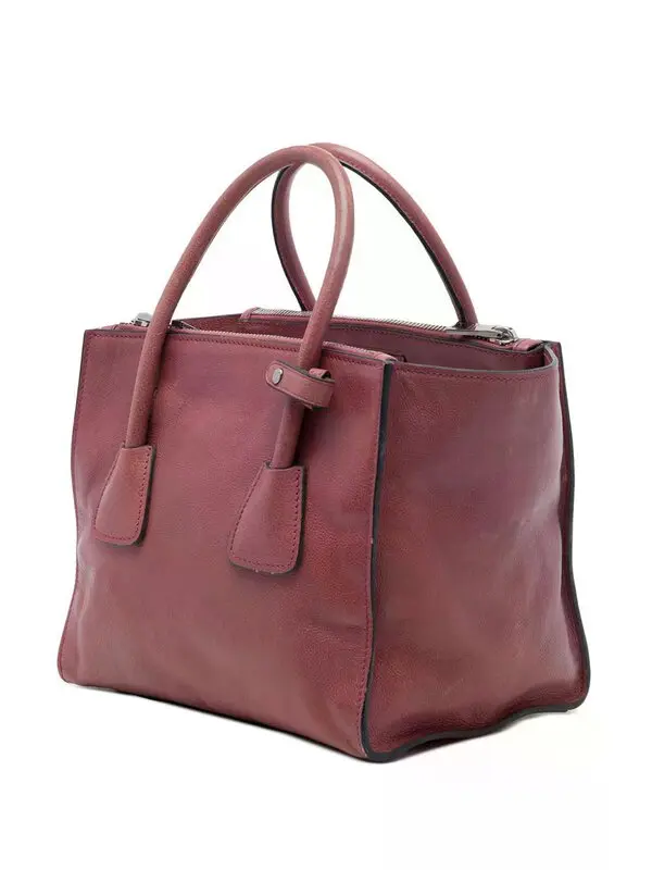 Prada 2013-2026 Glace Calf Twin Pocket Satchel