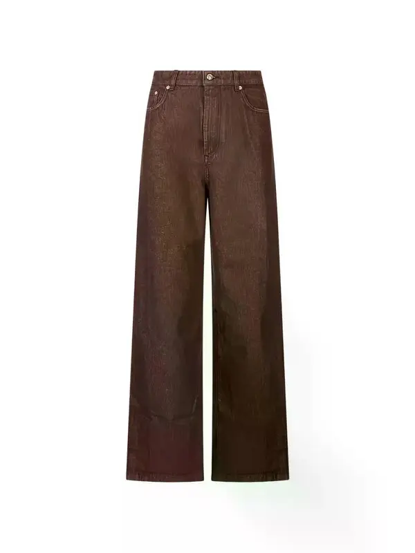Sportmax Beati Side-slit Jeans - Brown