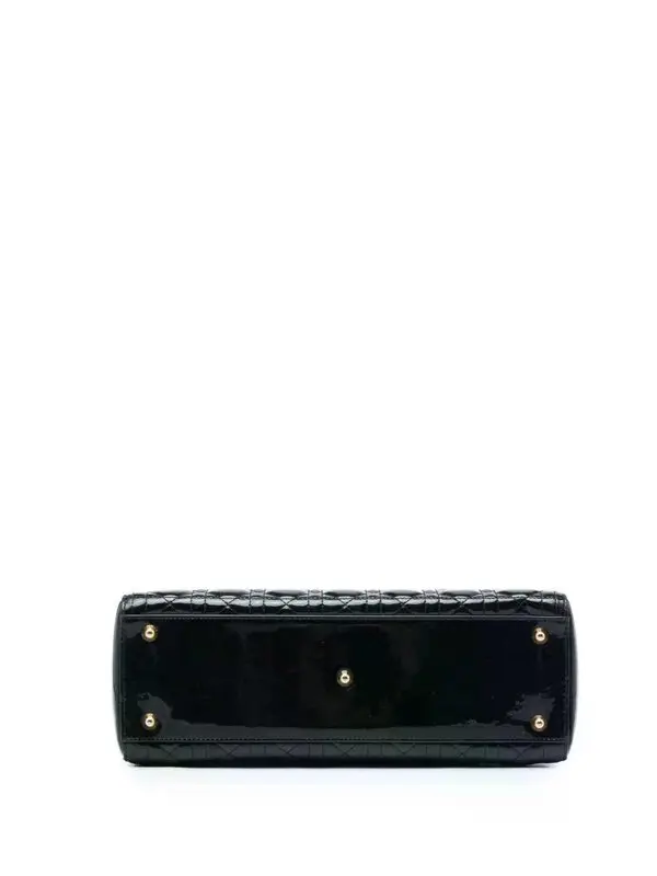 Dior 2013 Large Patent Cannage Lady Satchel