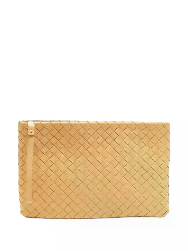 Bottega Veneta Intrecciato Wristlet Clutch Bag