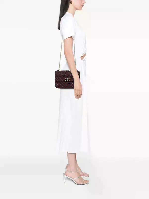 Valentino Garavani 2000-2017 Medium Nappa Rockstud Spike Satchel