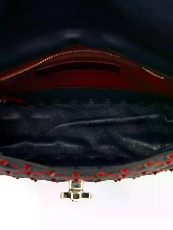 Valentino Garavani 2000-2017 Medium Nappa Rockstud Spike Satchel