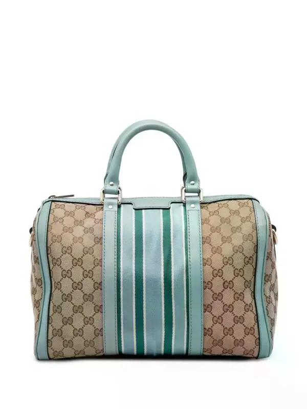 Gucci 2000-2015 Medium Gg Canvas Web Joy Boston Bag Satchel