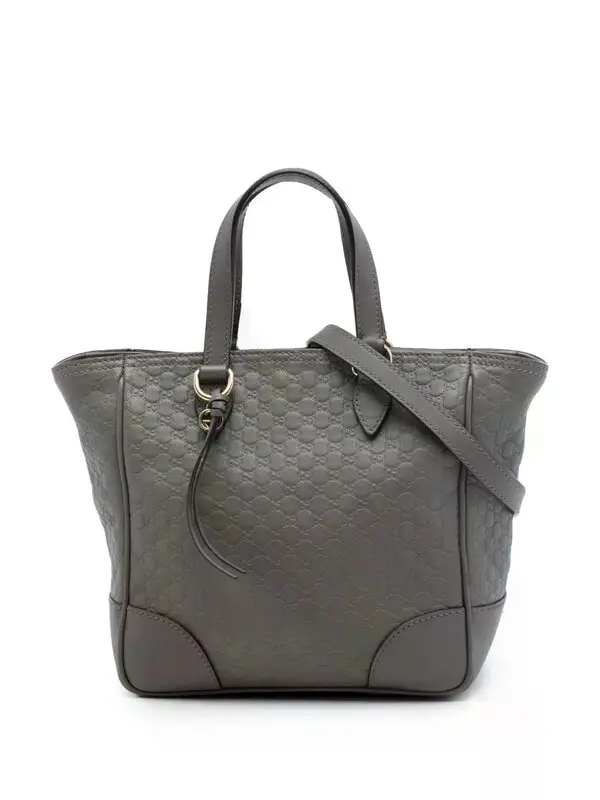 Gucci 2016-2026 Small Microguccissima Bree Satchel - Grey
