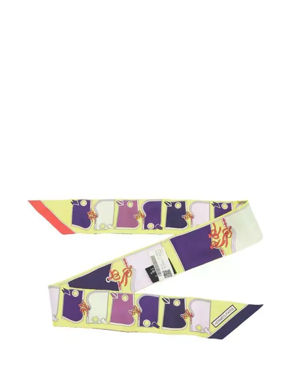 Hermès Camails Twilly Scarf - Yellow