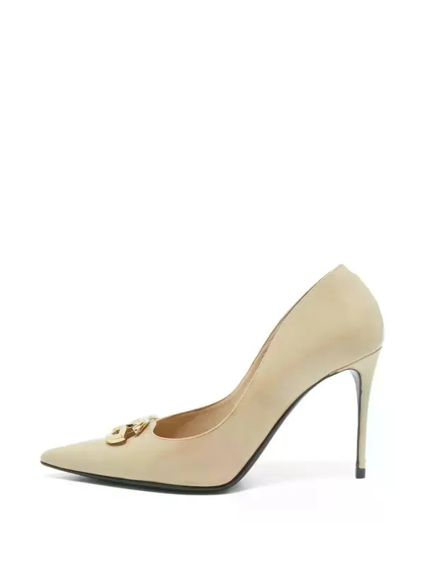 Dolce & Gabbana Dg Logo Stiletto Pumps - Neutrals