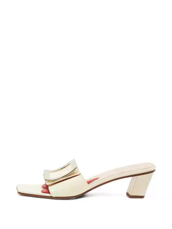 ROGER VIVIER Patent Leather Sandals With Buckle Detail