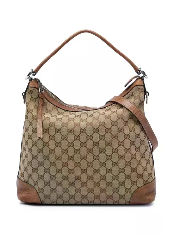 Gucci 2016-2026 Small Gg Canvas Miss Gg Hobo Satchel - Brown