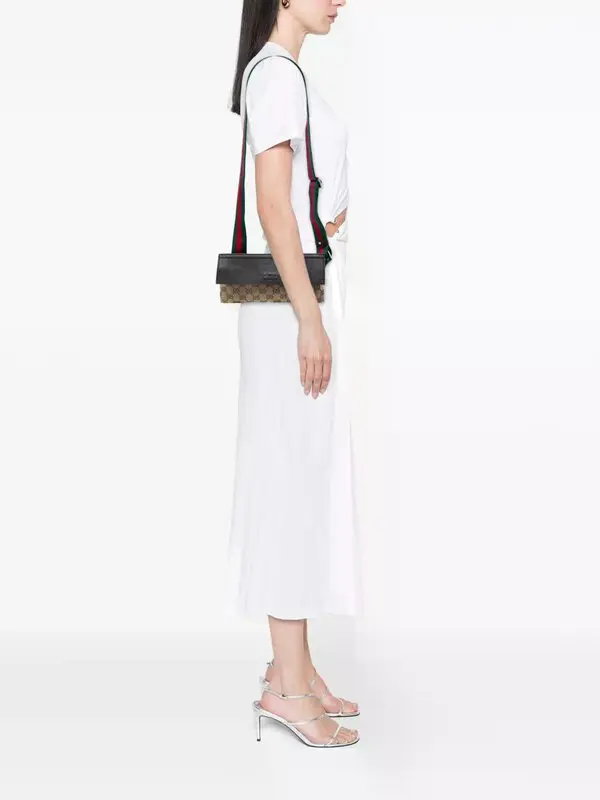 Gucci Gg Canvas Web Crossbody Bag