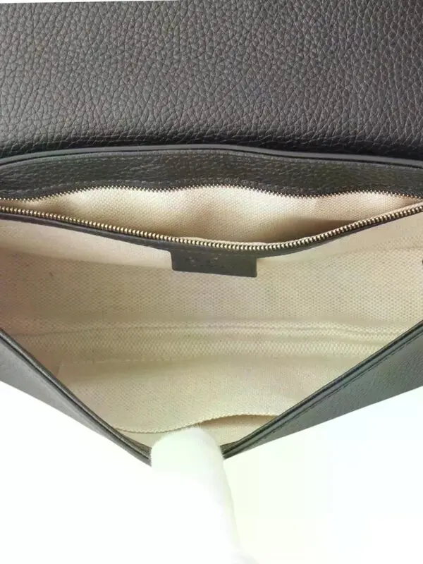 Gucci Soho Chain Flap Crossbody Bag - Black