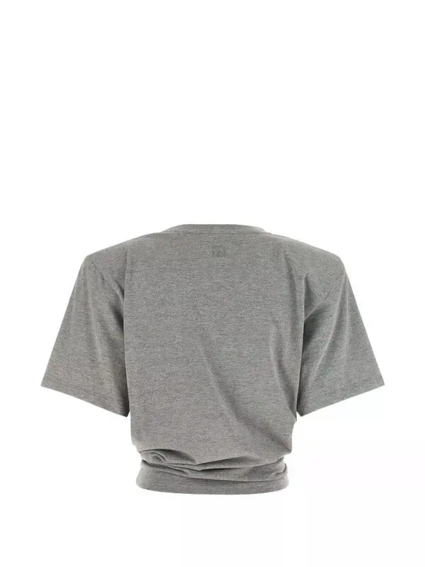 Magda Butrym Knotted Detail T-shirt - Grey