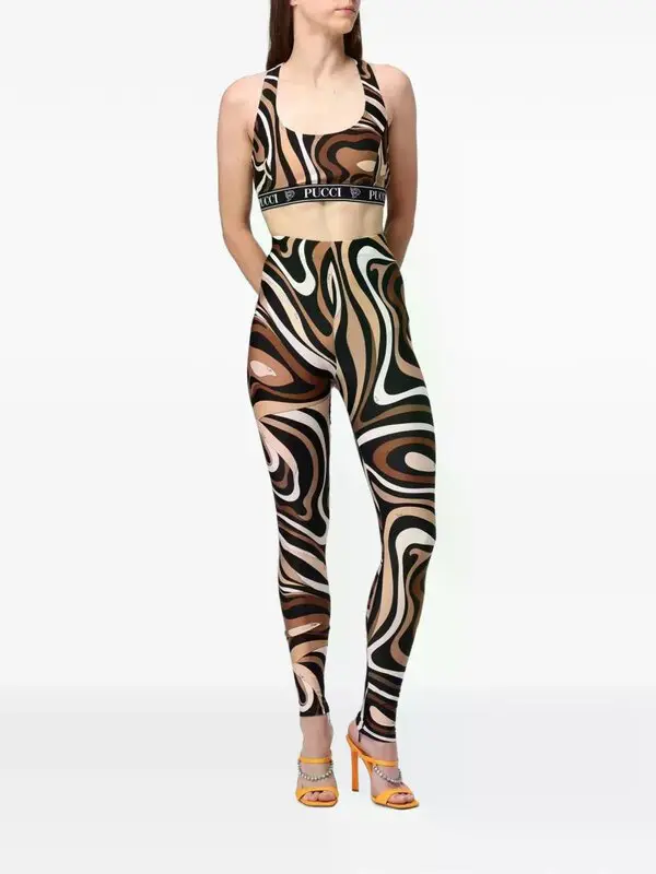 Emilio Pucci Marmo-print Leggings