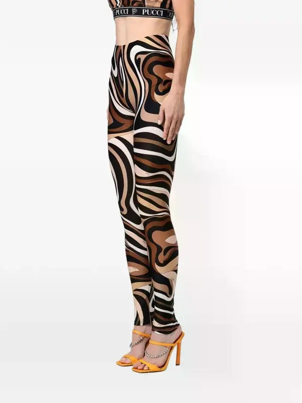 Emilio Pucci Marmo-print Leggings