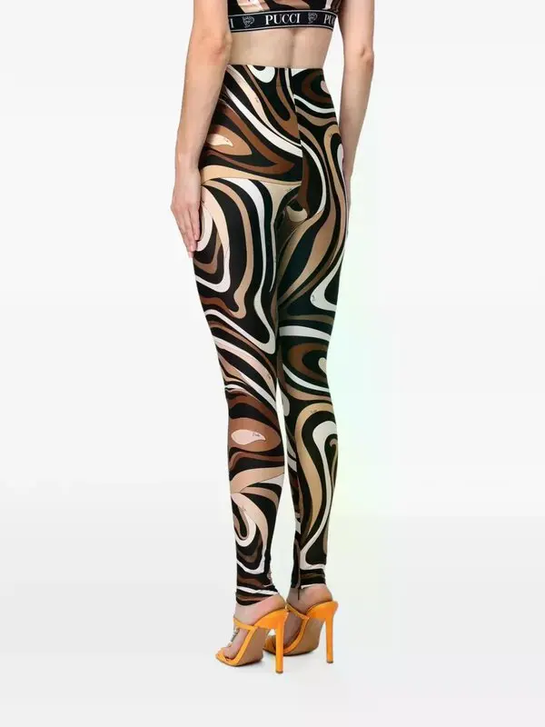 Emilio Pucci Marmo-print Leggings