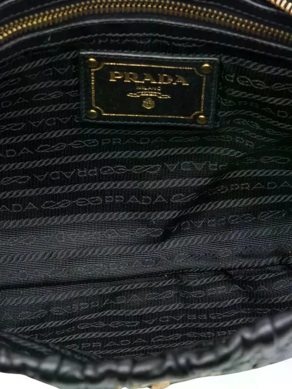 Prada 2010-2026 Nappa Gaufre Clutch Bag