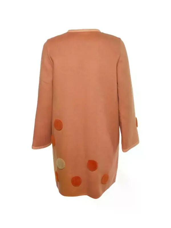 Fendi Polka-dot Appliqué Single-breasted Coat