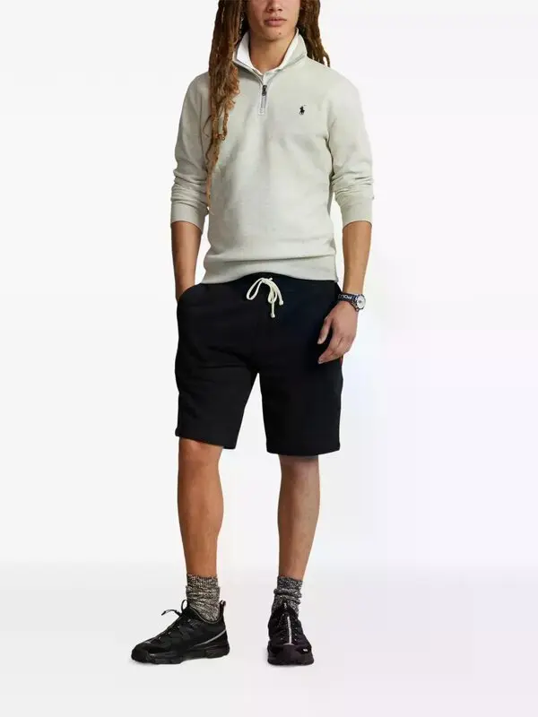 Polo Ralph Lauren Quarter-zip Logo-embroidered Sweater