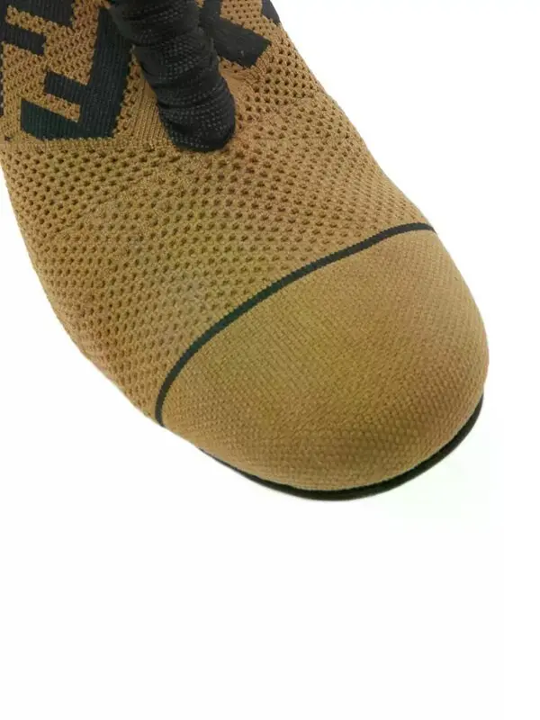 Fendi Rockoko Ff Monogram Ankle Boots