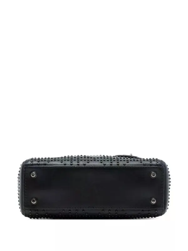 Dior Calfskin Cannage Studded Lady Satchel
