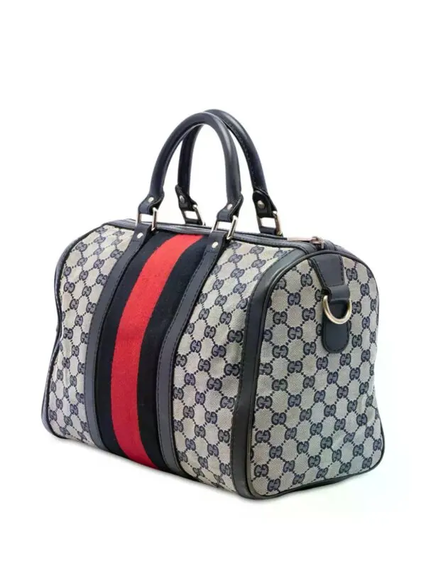 Gucci 2016-2026 Medium Gg Canvas Web Joy Boston Bag Satchel