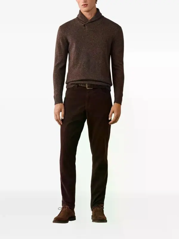 HACKETT LONDON Shawl-collar Sweater