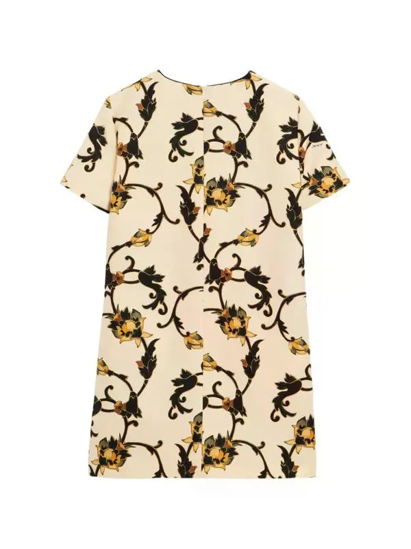 La DoubleJ Mini Swing Dress In Buttercup White
