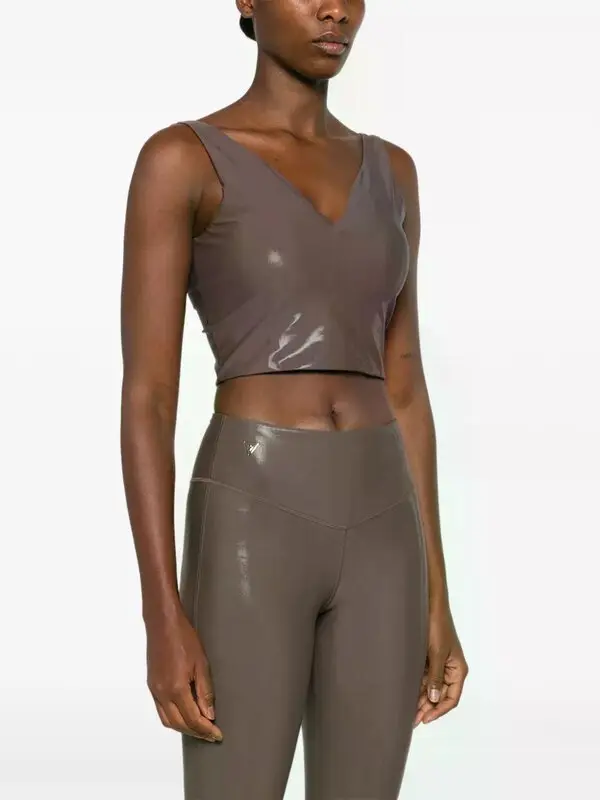 MACRON O.n.e. Cropped V-neck Top