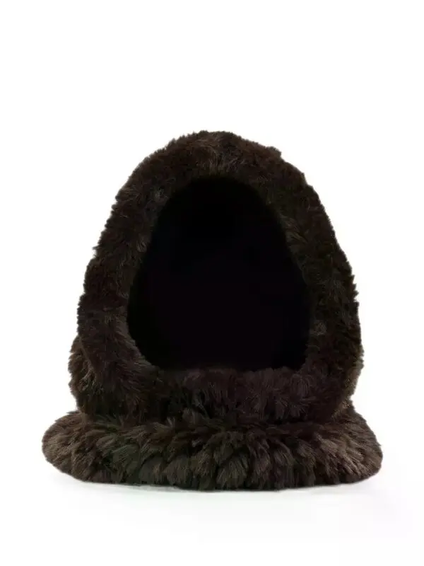 Pinko Faux-fur Balaclava Hat