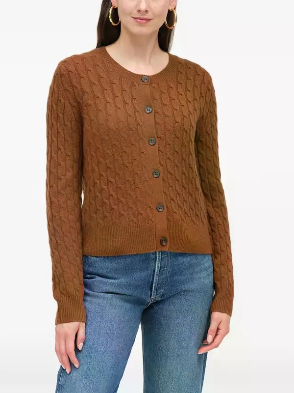 Chinti & Parker Cashmere Cable-knit Cardigan