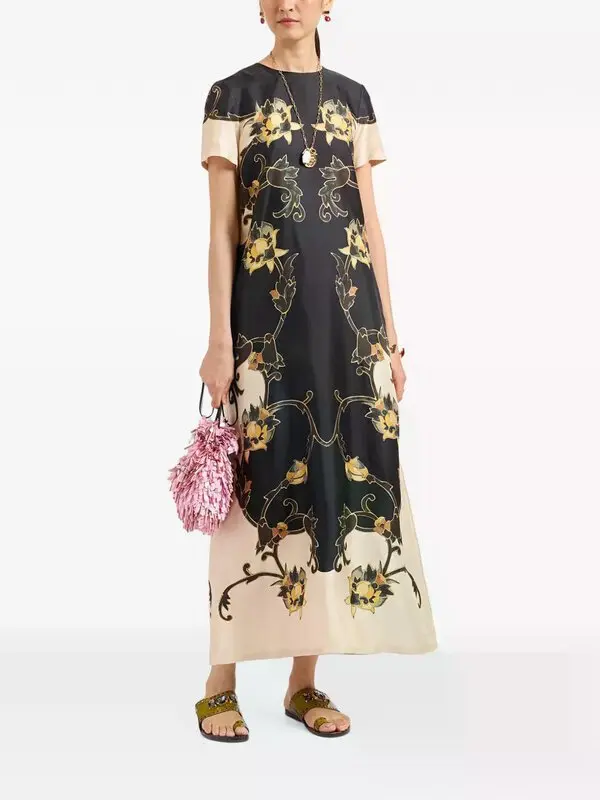 La DoubleJ Swing Dress With Buttercup Placée Print