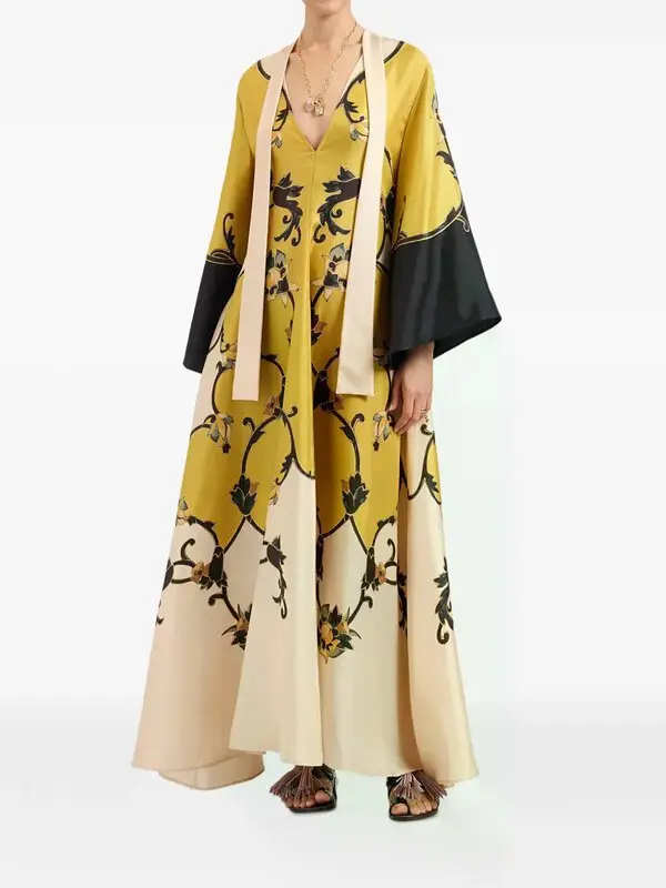 La DoubleJ Magnifico Dress With Geometric Buttercup Motif