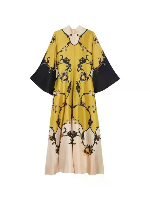 La DoubleJ Magnifico Dress With Geometric Buttercup Motif