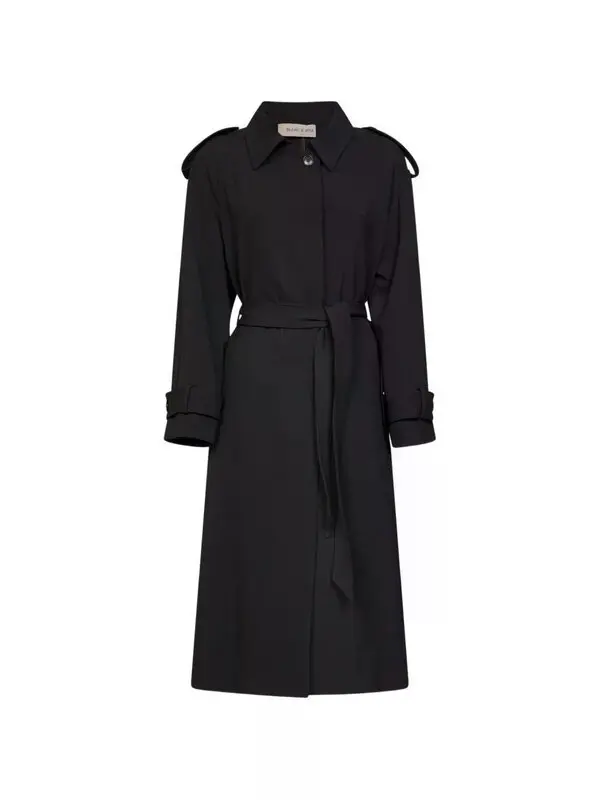 BLANCA VITA Belted Raglan-sleeve Coat